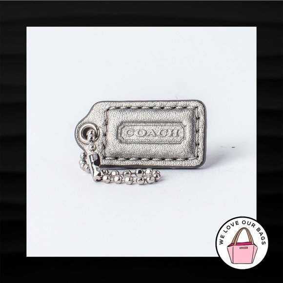 Coach | Accessories | 5 Small Coach Silver Metallic Leather Key Fob ...